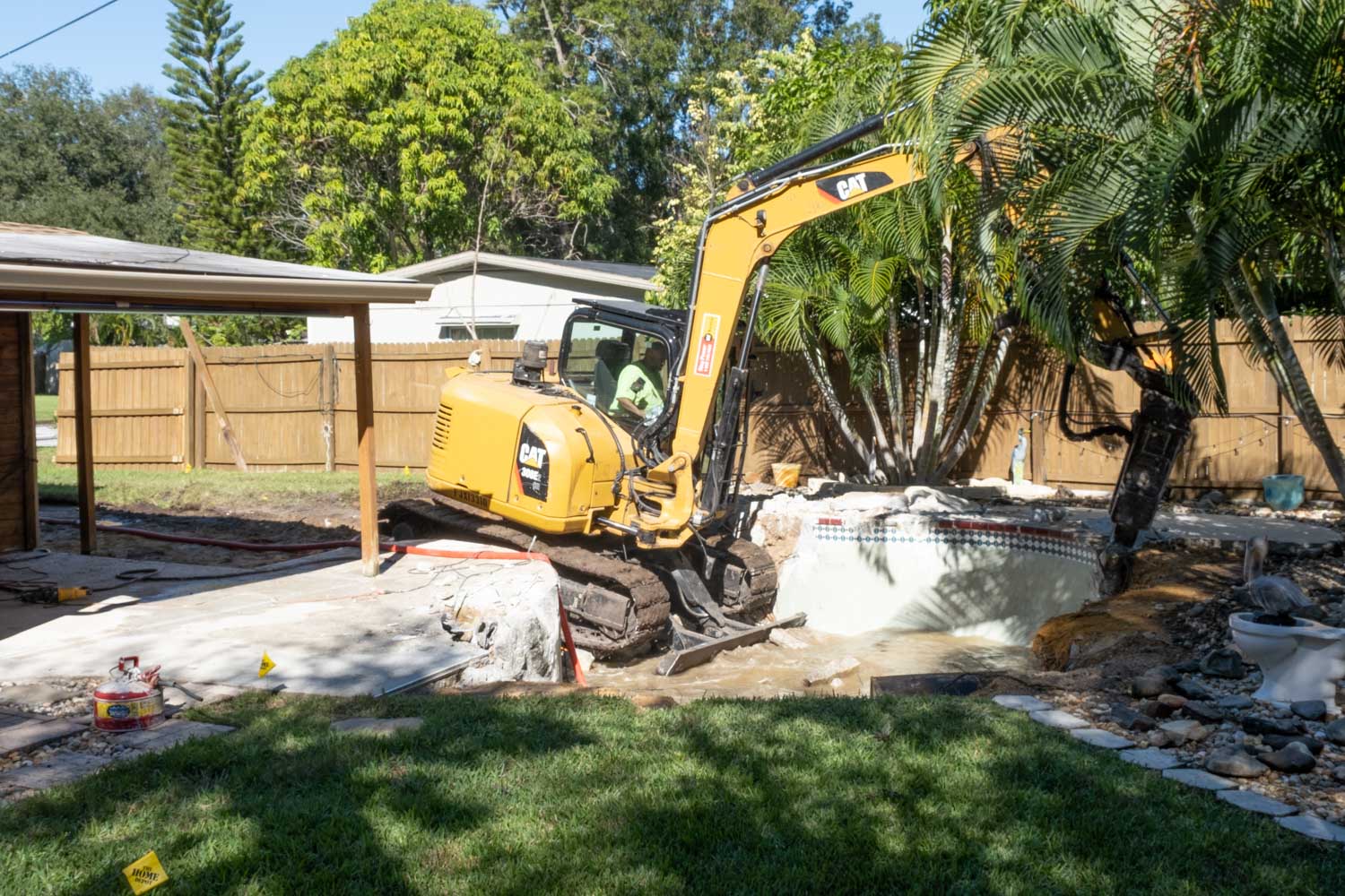 The Cutest Pool Demolition - AAA Service Company