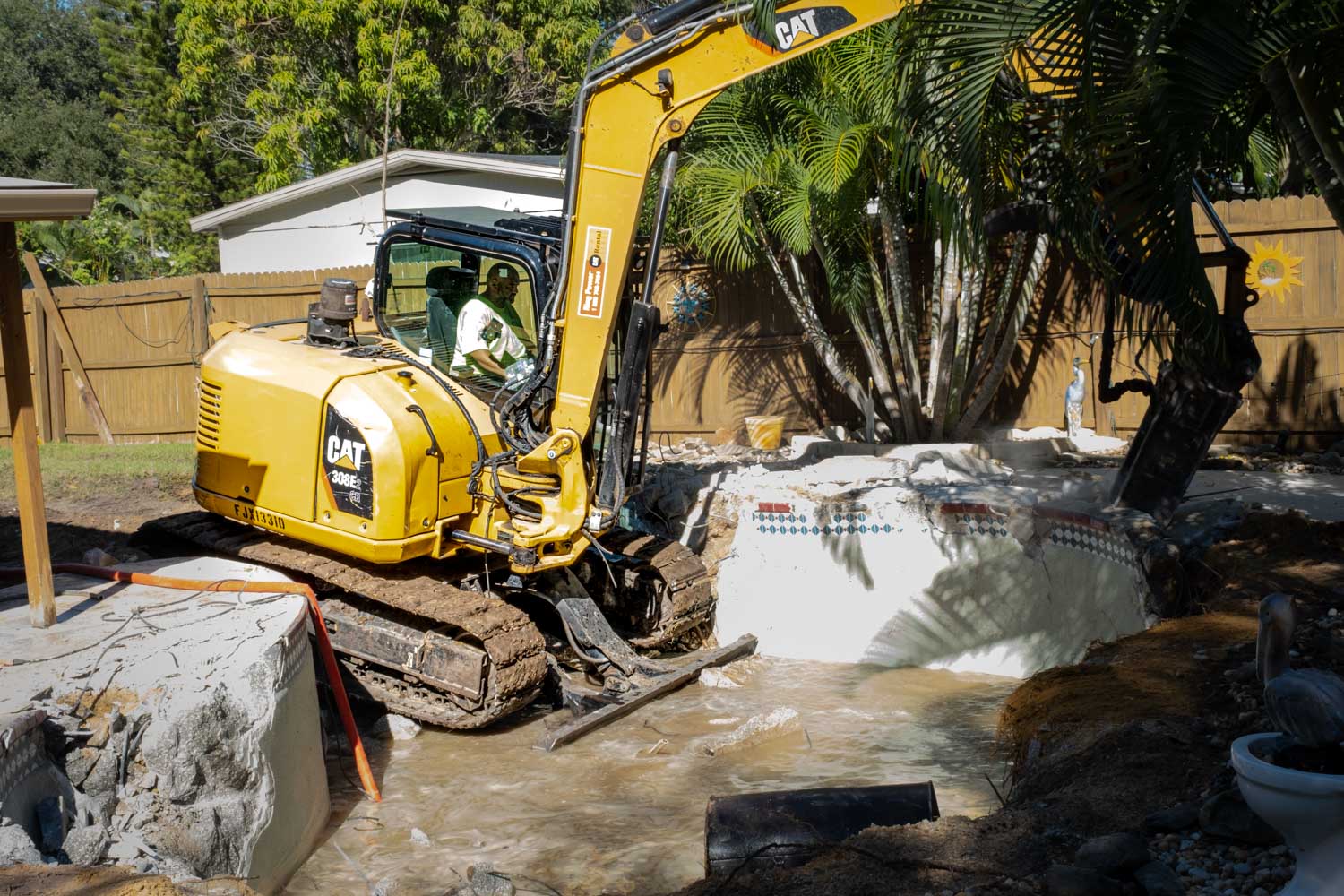 The Cutest Pool Demolition - AAA Service Company
