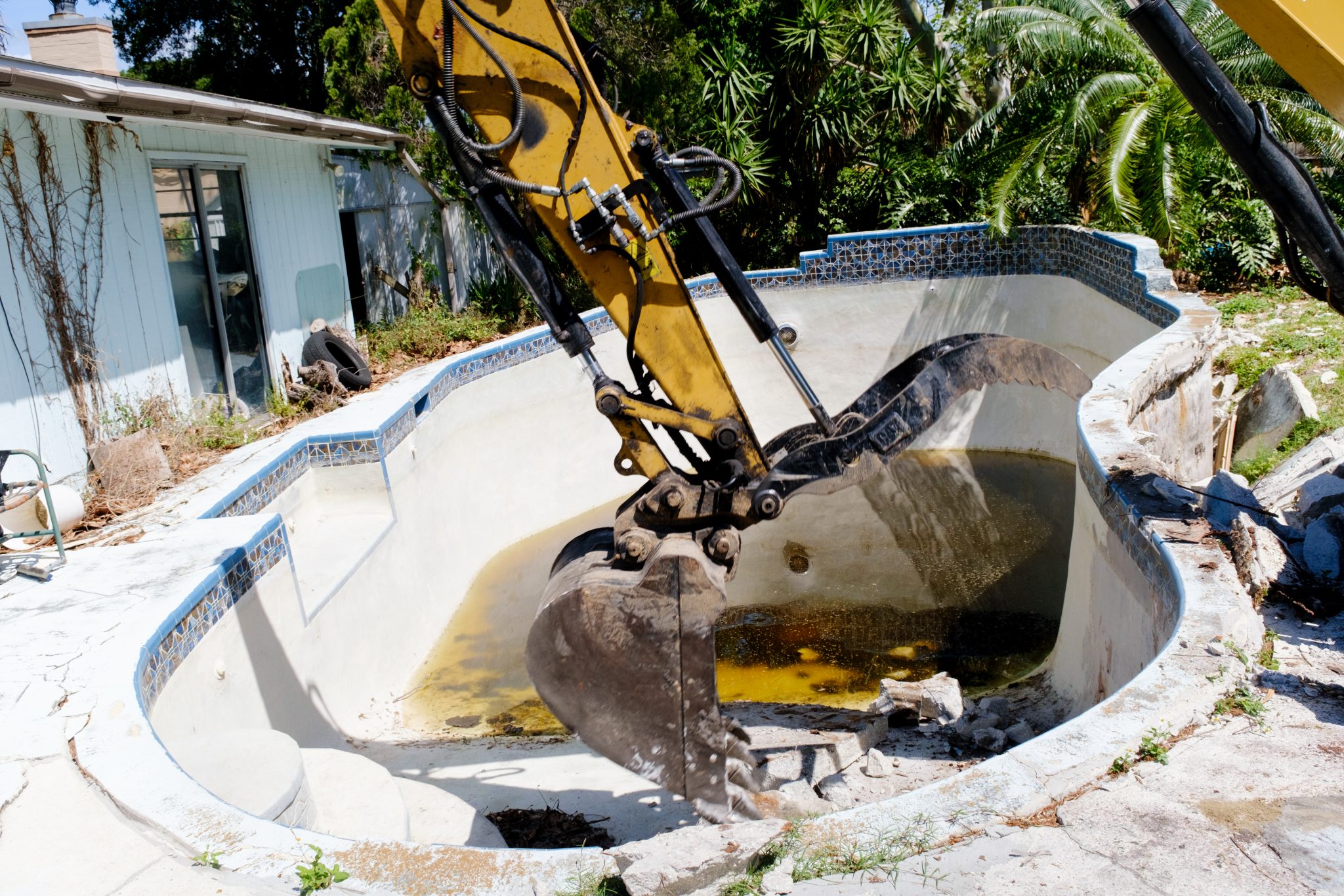 Popped-Loose Pool Demolition - AAA Service Company